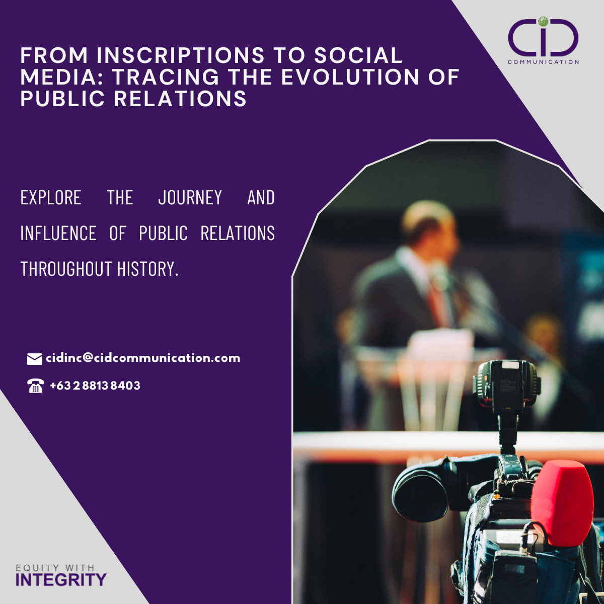 From inscriptions to social media: Tracing the evolution of Public Relations | CID